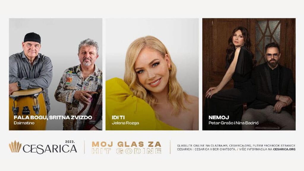Cesarica za Hit srpnja 2023. godine | Za nju se bore Dalmatno, Jelena Rozga i Petar Grašo i Nina ...