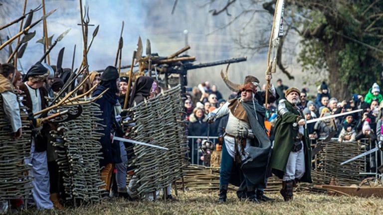 Seljačka buna 2024 | Spektakularna Bitka kod Stubice kod dvorca ...