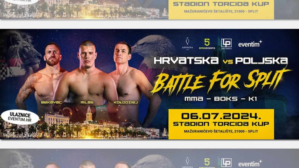 Battle for Split: Hrvatska - Poljska | MMA - boks - K1 turnir održava se stadionu Torcida kupa u ...