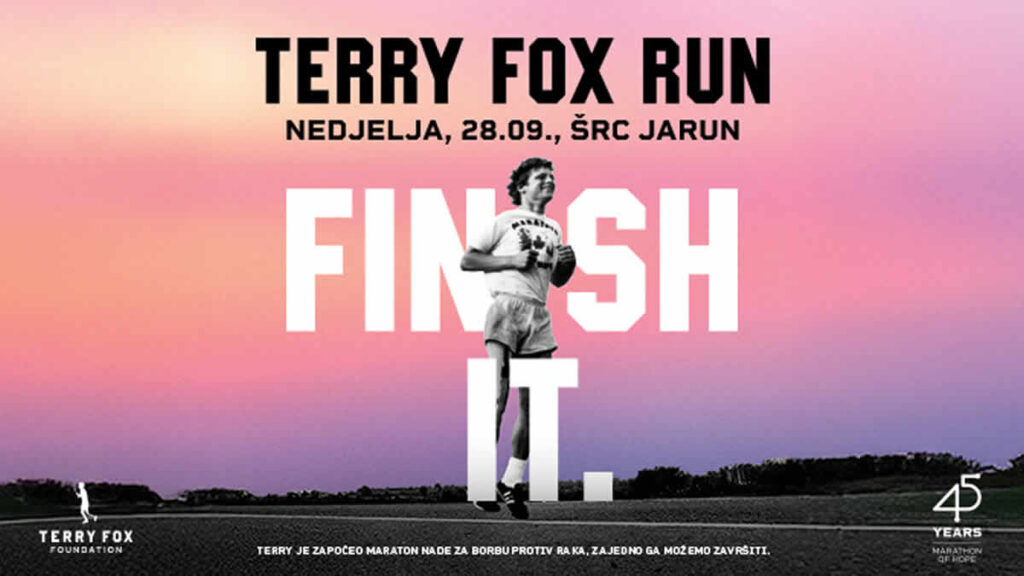 Terry Fox Run 2025 | 26. po redu "Maraton nade" održat će se na Jarunu ...